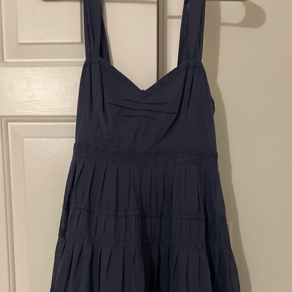 Maeve | Dresses | Nwt Beautiful Dark Blue Anthropologie Summer Dress ...